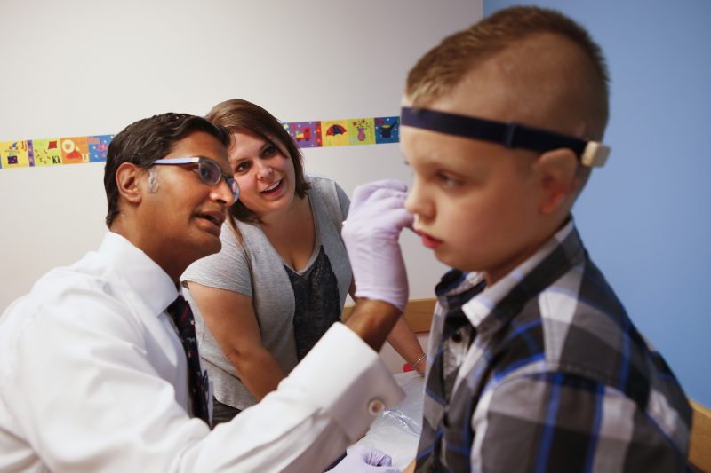 Dr. Ananth Murthy, patient Elijah Bell talk advancements in ear ...