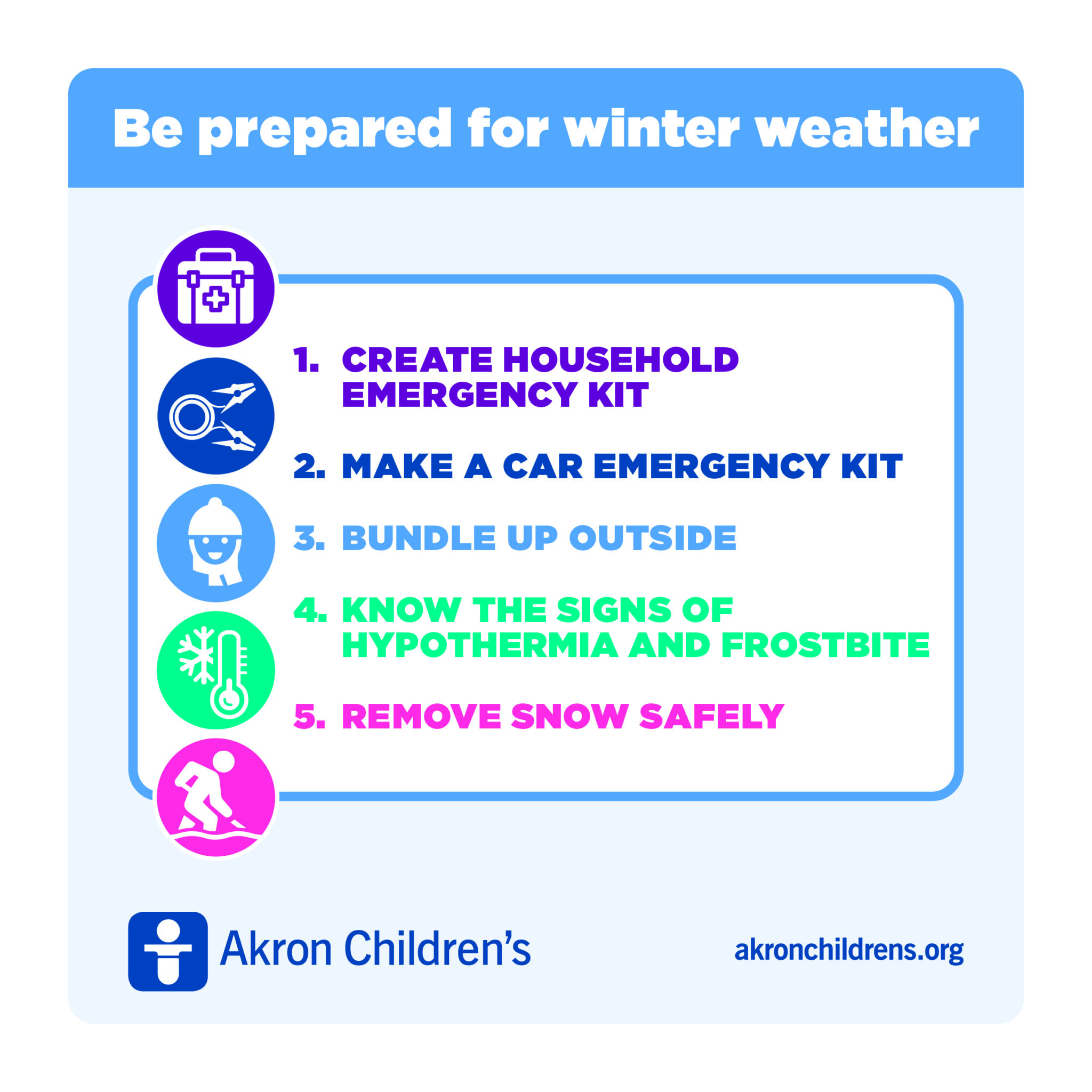 Be prepared for winter weather : Inside Children's Blog | Akron Children's