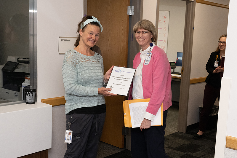 Michelle Craver receives Delta Omega 2023 Excellence in Nursing Award ...