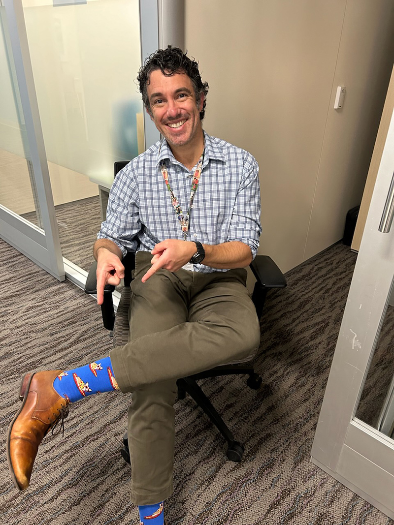 Patient Experience Spotlight: Dr. Stephen Steiner adds fun and silly socks to family-centered ...